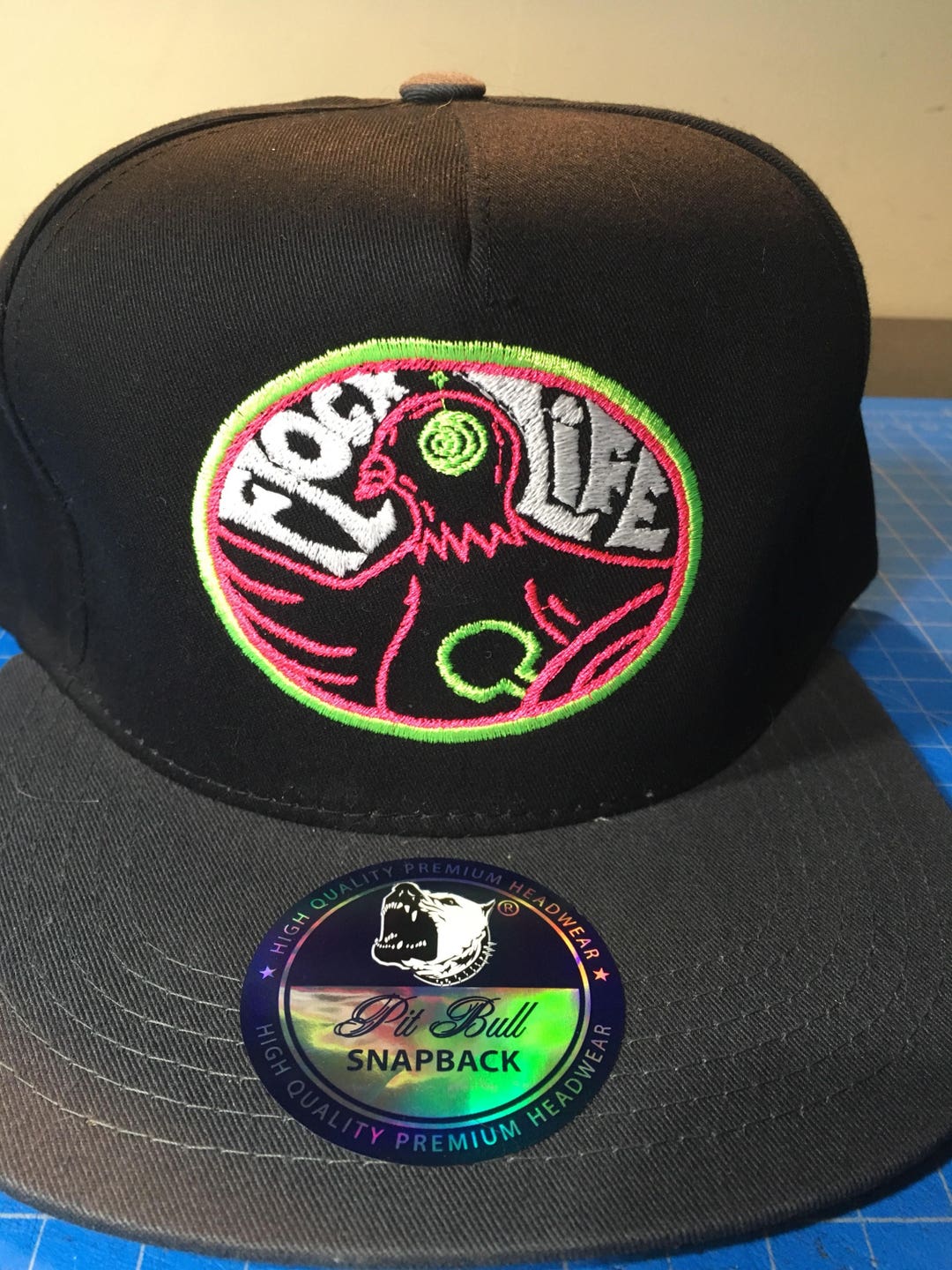 Flock Life 5 Panel Snapback Flatbrim Hat - Etsy