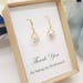 GOLD Teardrop Design With Round Shape Crystal Earrings,bridesmaid Gift ...