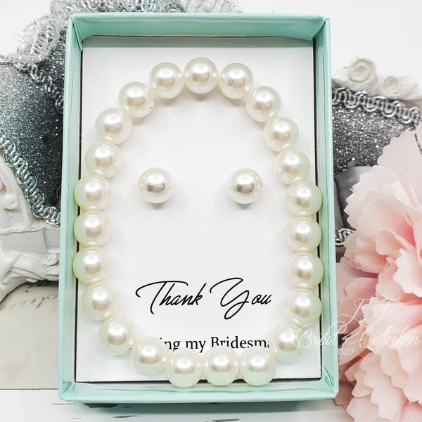 Simple Pearl Set - Etsy