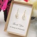 GOLD Teardrop Design With Round Shape Crystal Earrings,bridesmaid Gift ...