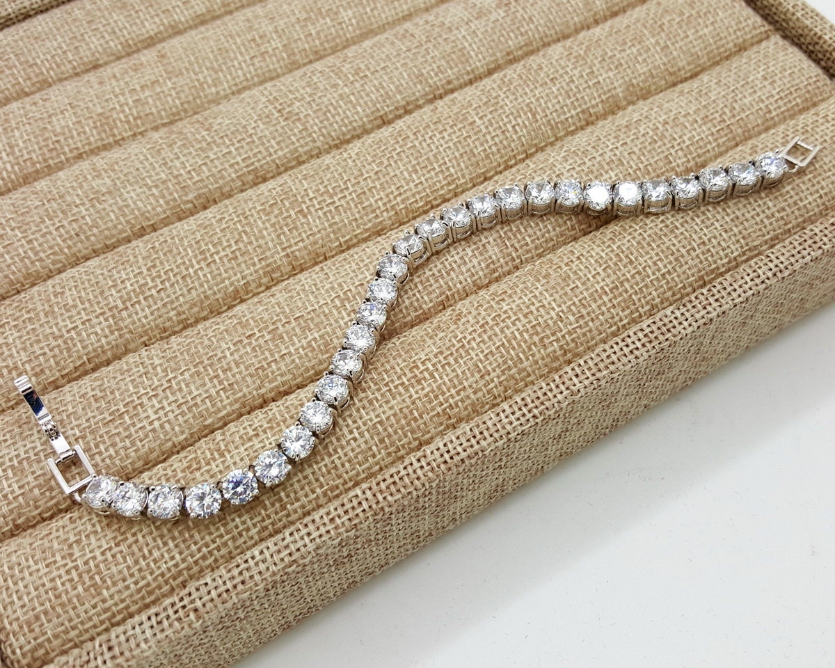 AAA Cubic Zirconia Wedding Bracelet, CZ Bracelet, Bridal Accessory ...