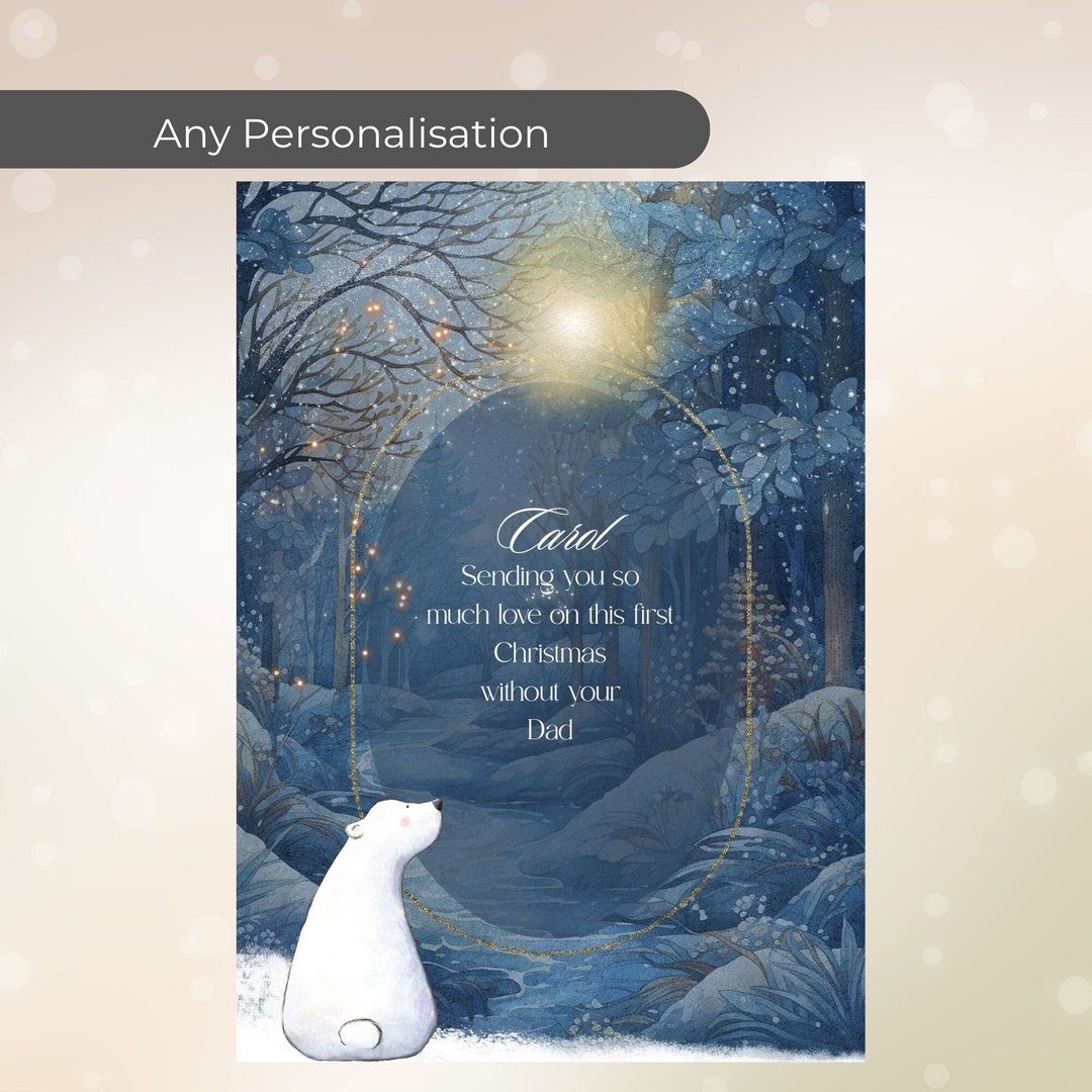 1st Christmas Without Dad Card, Sympathy at Christmas Brother Card ...