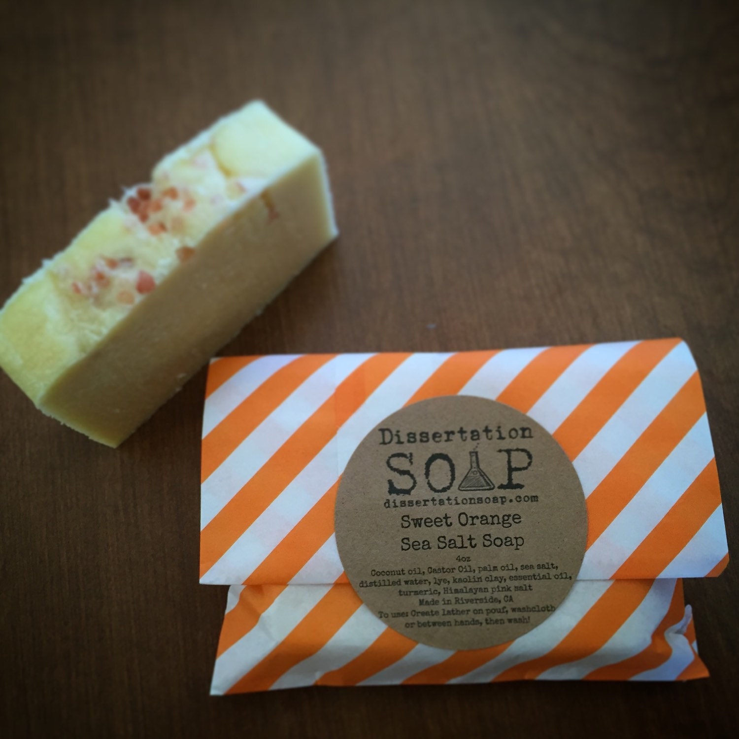 Sweet Orange Salt Bar - Handcrafted - All Natural Body Bar - Salt Bar ...