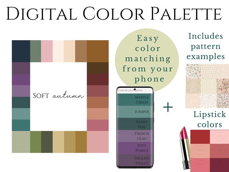 Color Analysis: Gift Voucher With Seasonal Palette, Instant Download - Etsy