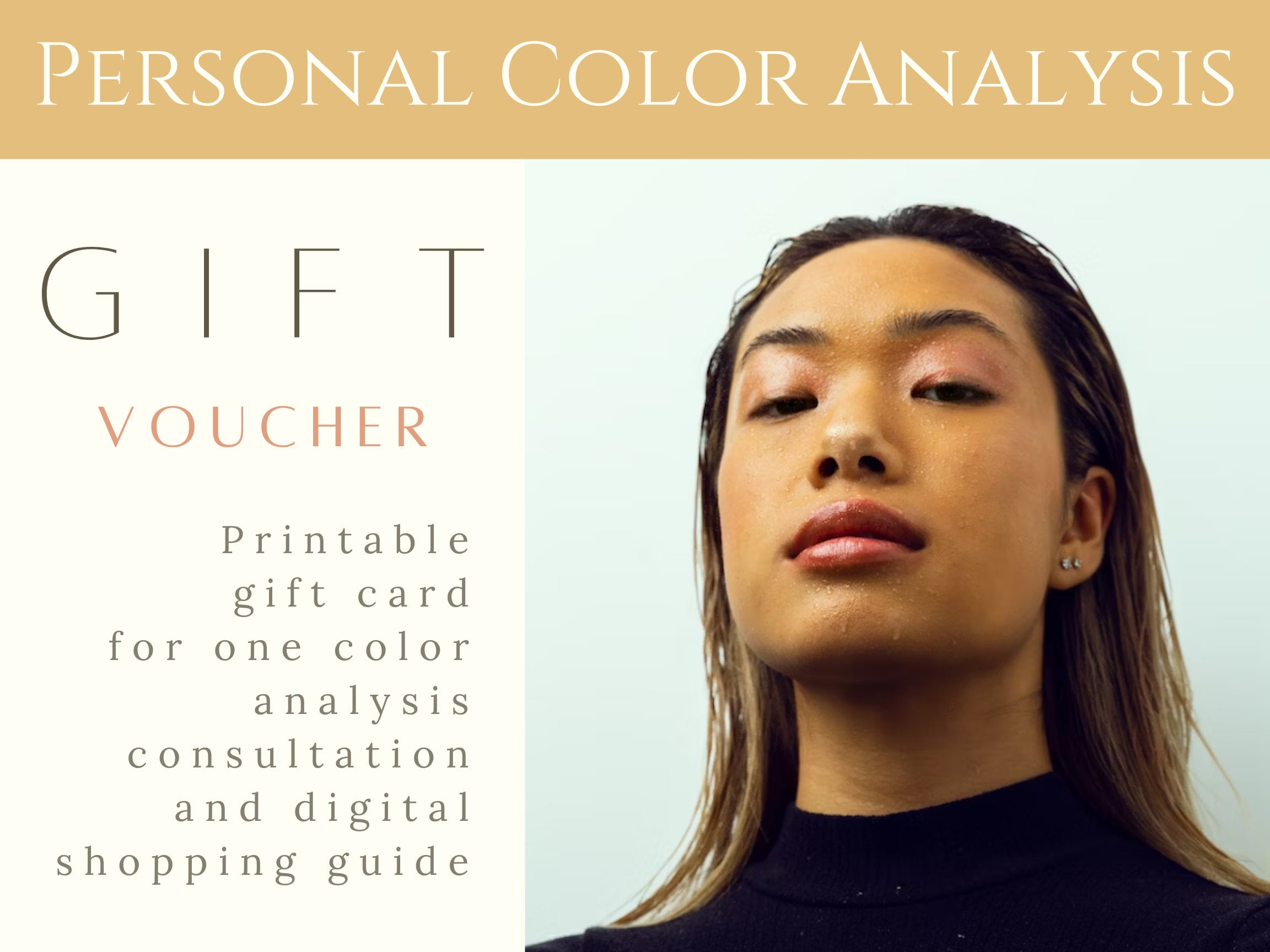 Color Analysis: Gift Voucher With Seasonal Palette, Instant Download - Etsy