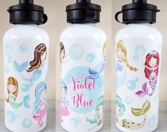 Mermaid Water Bottle | Etsy