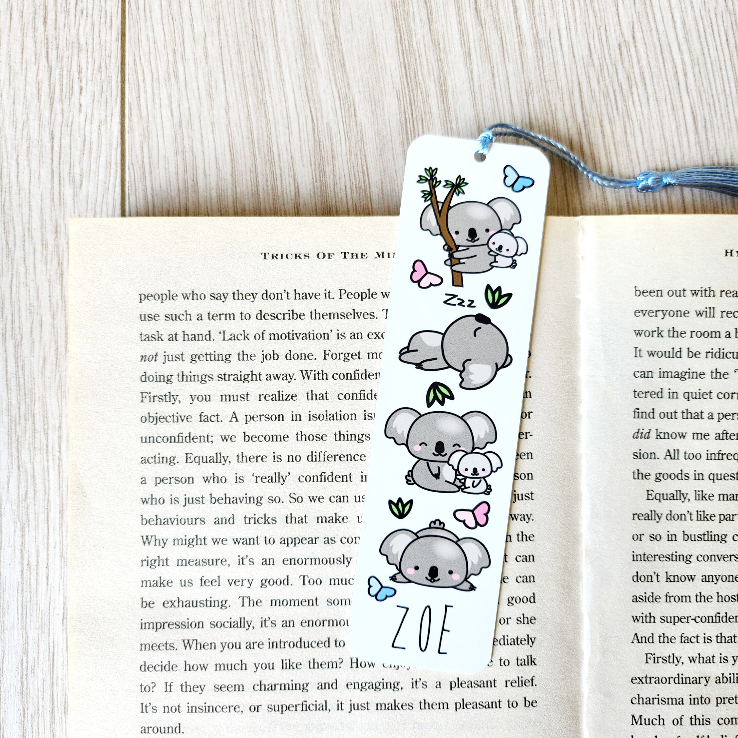 Koala Bear Bookmark Personalised Kawaii Koala Gift Name Gift Metal ...