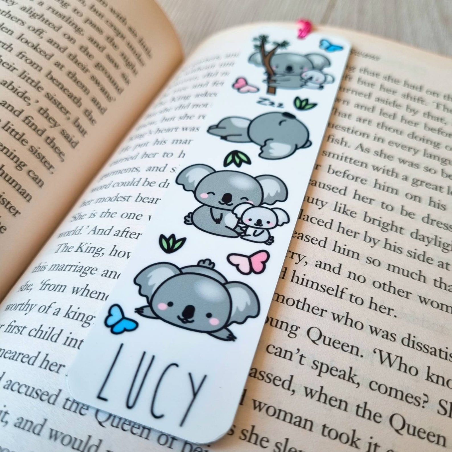 Koala Bear Bookmark Personalised Kawaii Koala Gift Name Gift - Etsy