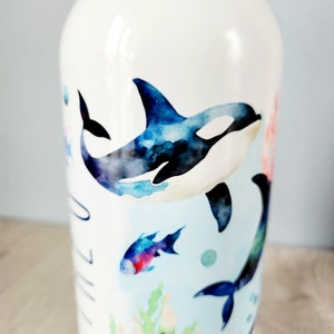 Orca Water Bottle Killer Whale Personalised Bottle Orcas Water Bottle ...