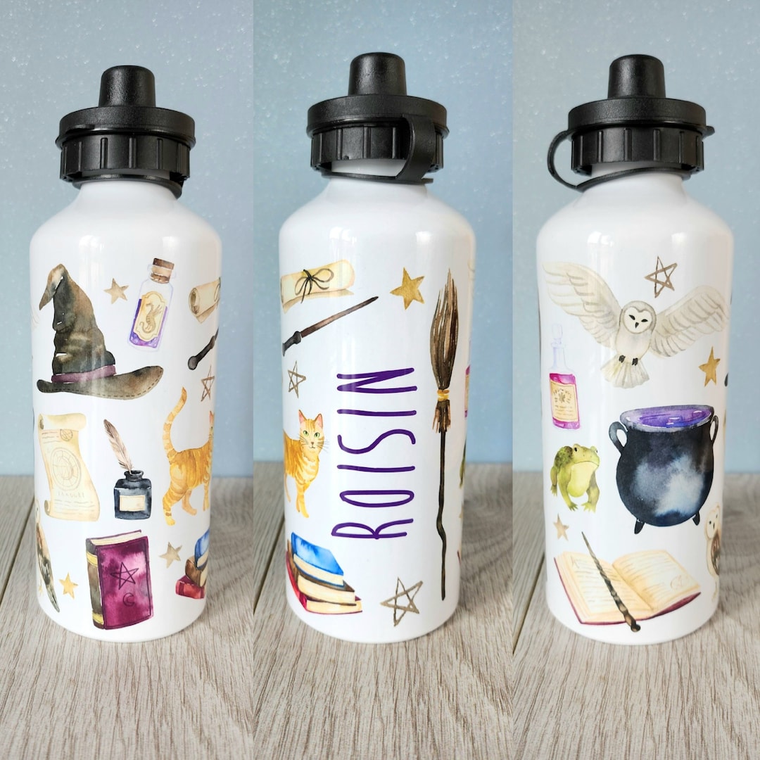 Magic School Water Bottle Personalised Bottle Metal Water Bottle Sports ...