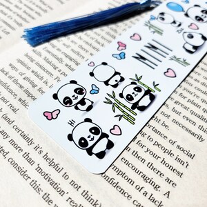 Panda Bear Bookmark Personalised Kawaii Panda Gift Name Gift Metal ...