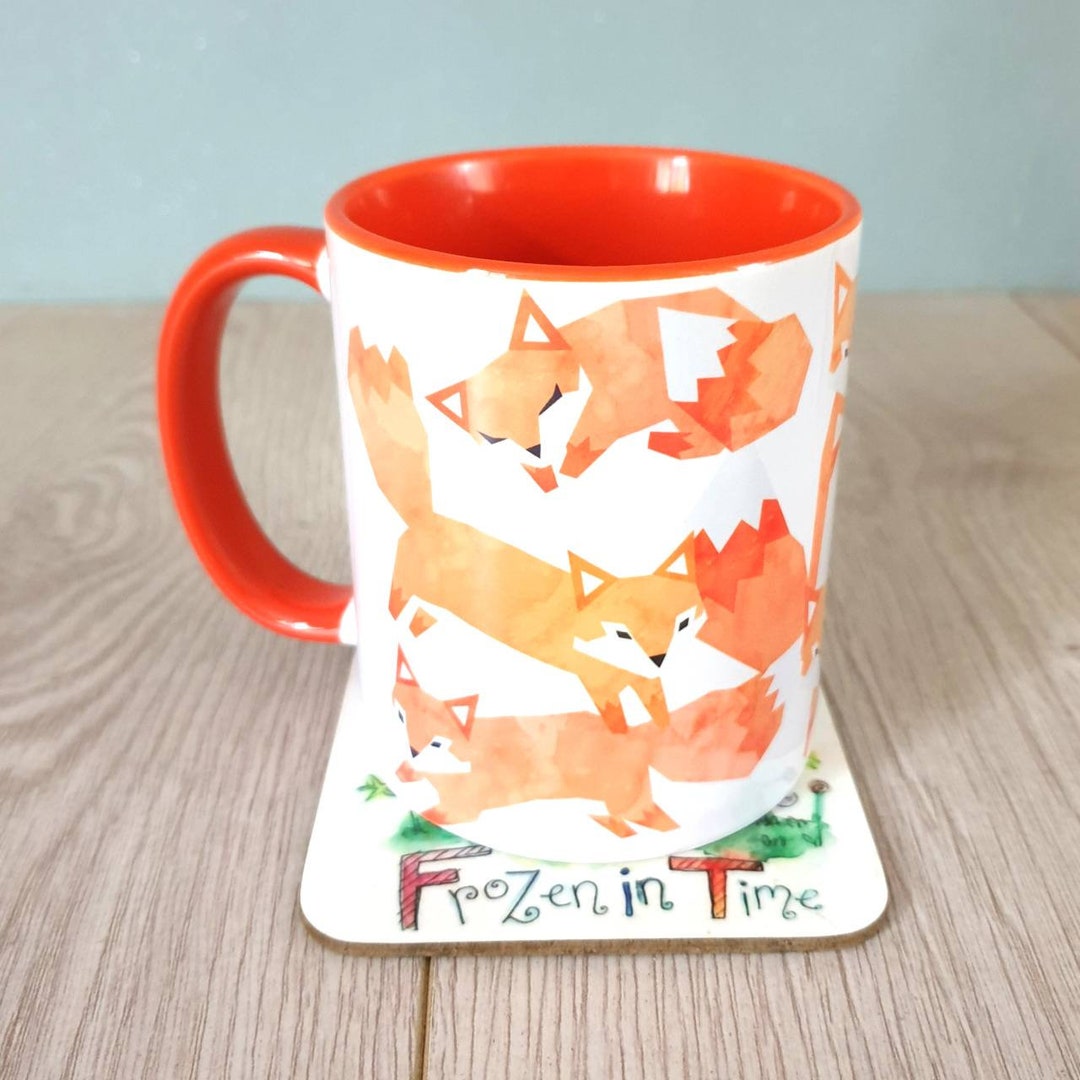 Watercolour Fox Mug Coffee Mug Cute Coffee Mug Woodland Ceramic 11oz ...