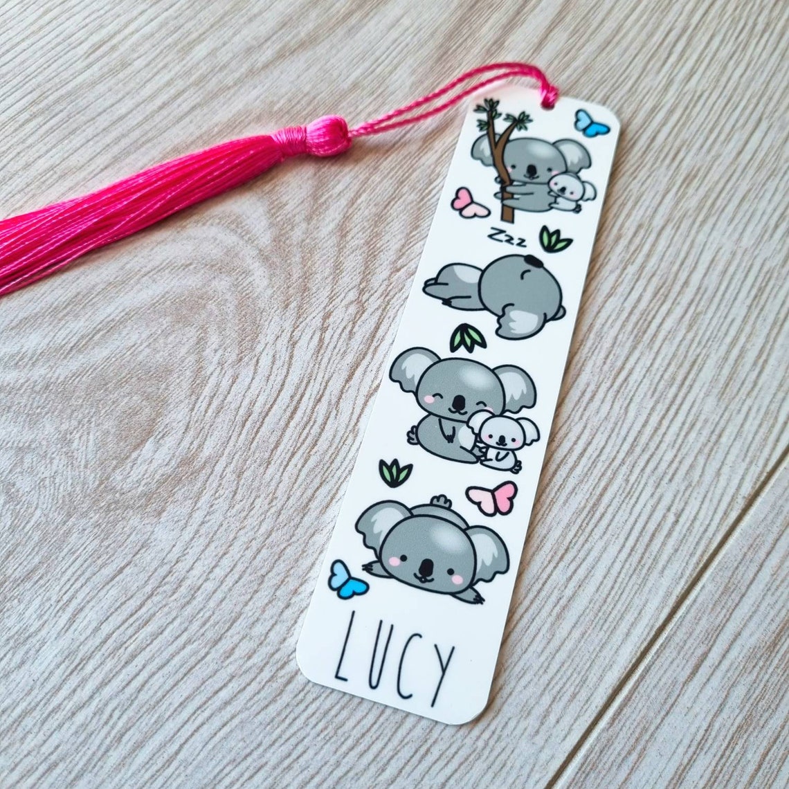 Koala Bear Bookmark Personalised Kawaii Koala Gift Name Gift - Etsy