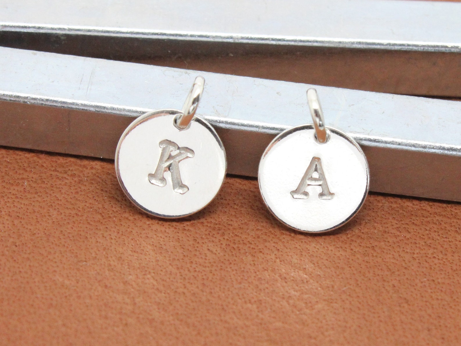 Silver Initial Charm for Personalized Bracelet or Necklace - Etsy