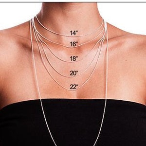 16 Chain, 18 Chain, or 20 Necklace Chain, Thin Dainty 925 Sterling ...