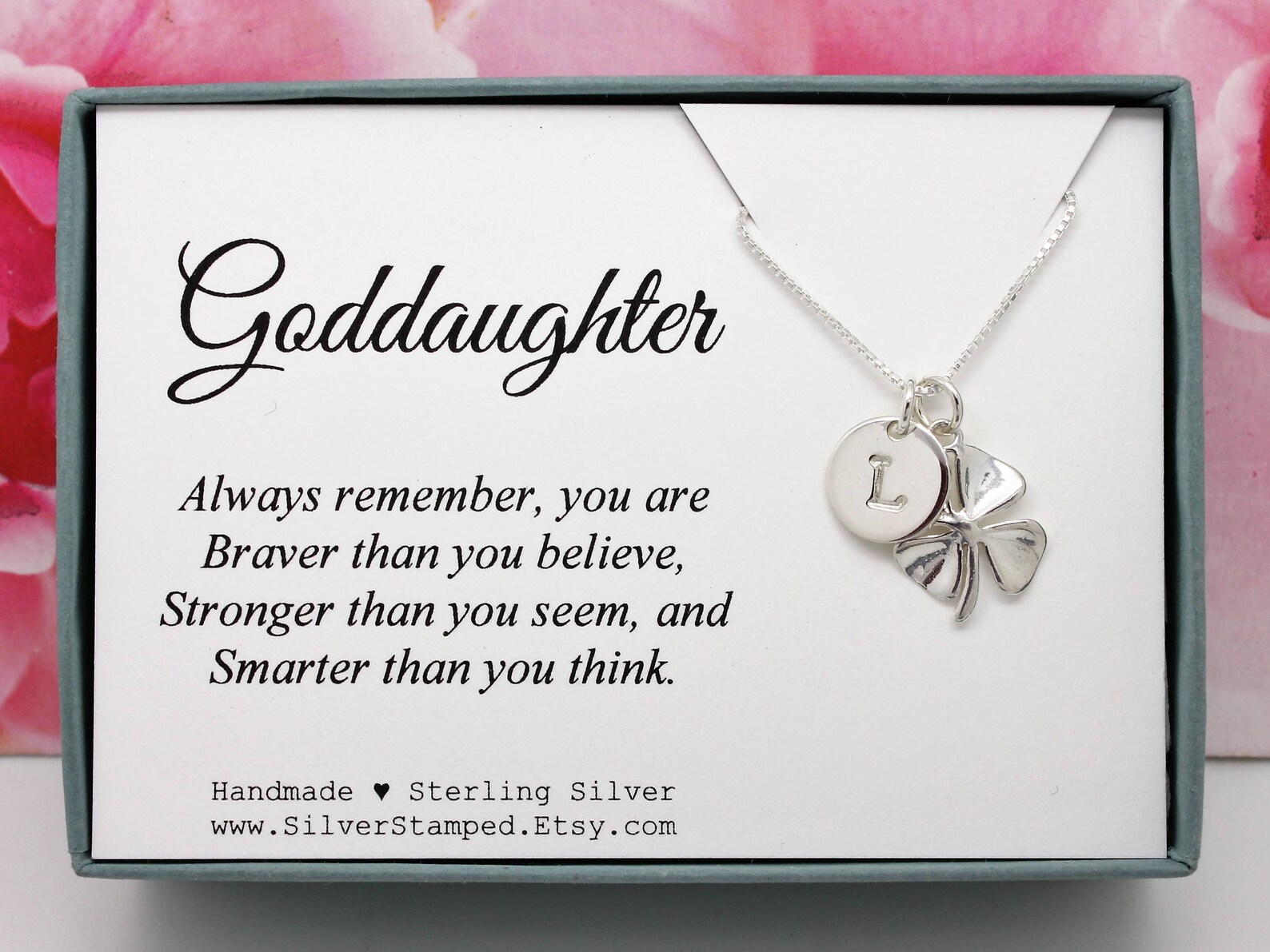 Goddaughter Gift for God Daughter Necklace Sterling Silver | Etsy