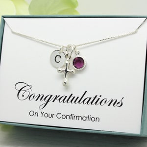 Confirmation Gift for Girl, Personalized 925 Sterling Silver Necklace ...