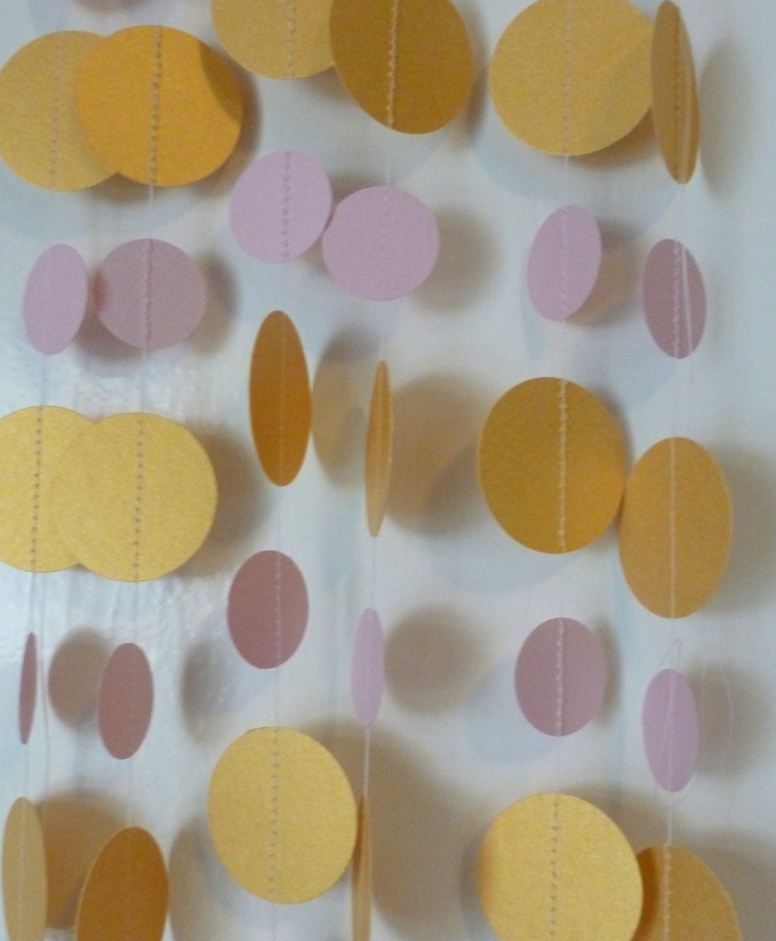 Pink Gold Paper Garland Wedding Bridal Shower Decor - Etsy
