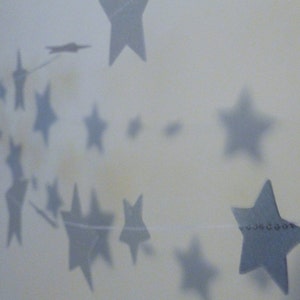 Silver Metallic Stars Paper Garland Wedding Decor String - Etsy