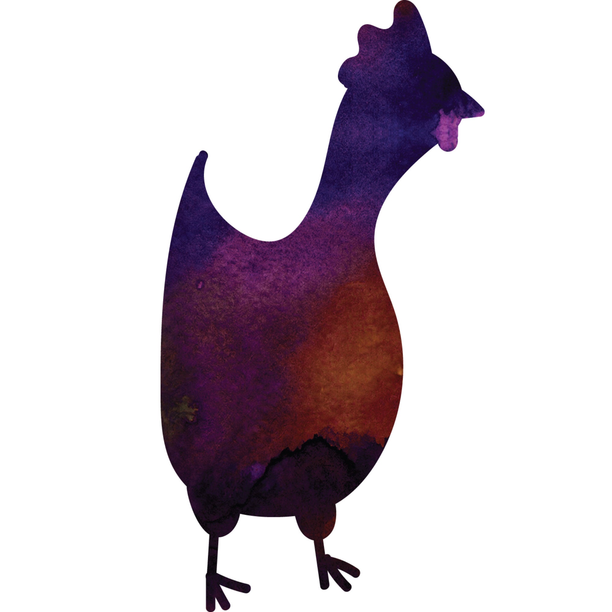 Watercolor Chicken Clip Art- PNG Download Digital File - Etsy
