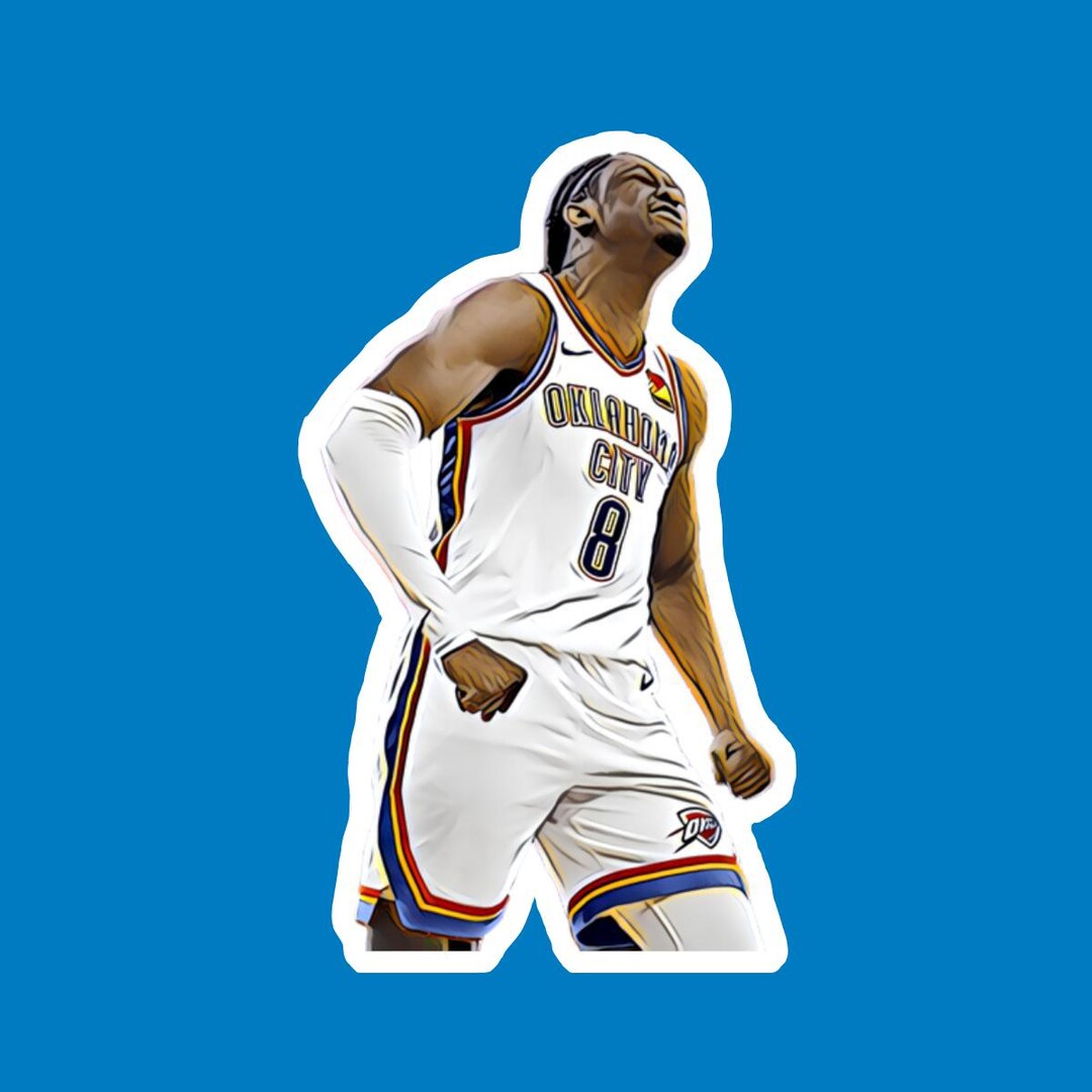 Jalen Williams Sticker | JDUB | Oklahoma City Thunder Color Kiss-cut ...