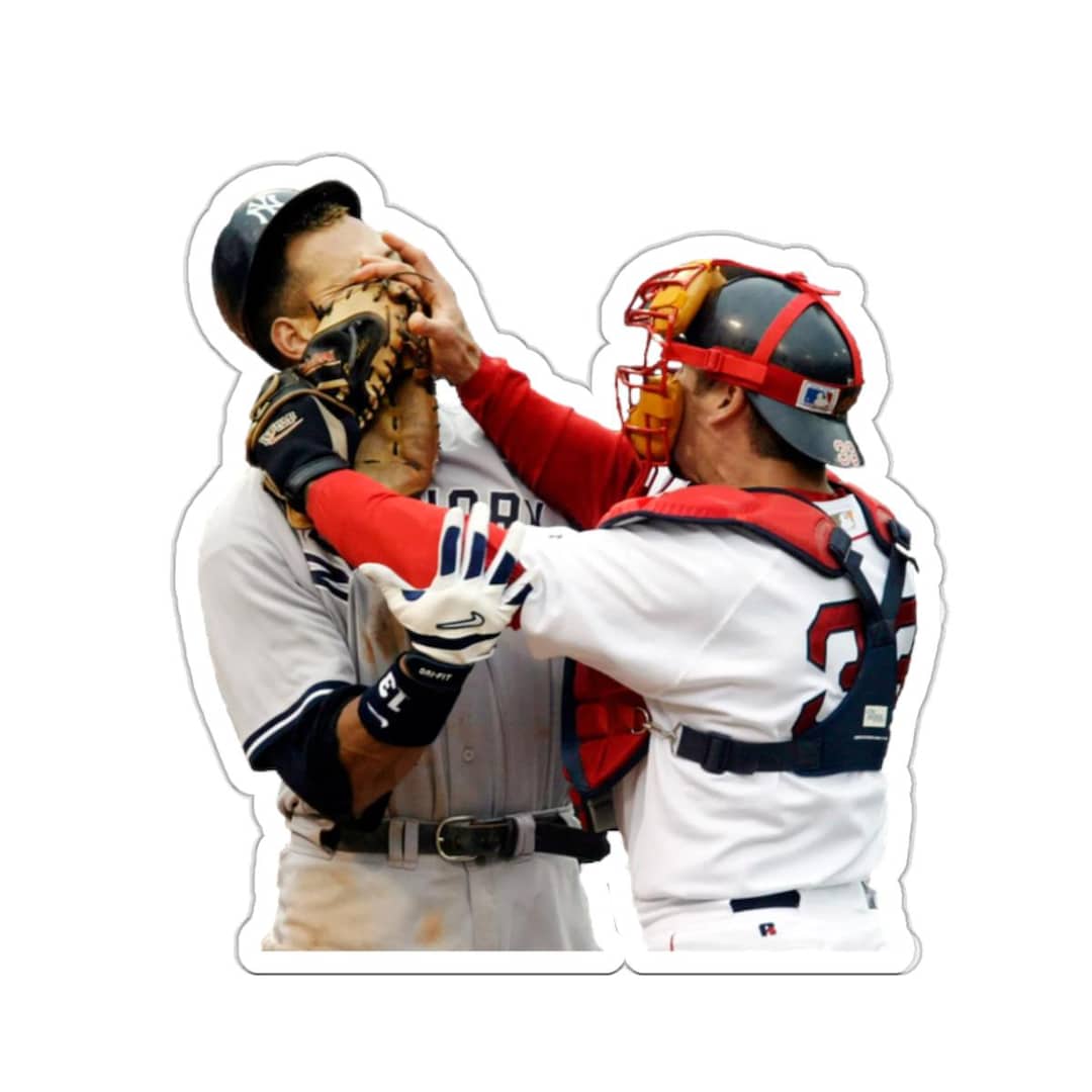 Jason Varitek Alex Rodriguez Fight Sticker Red Sox Yankees Red Sox Gift ...