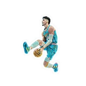 Lamelo Ball Sticker | Charlotte Hornets Color Kiss-cut Vinyl Decal - Etsy