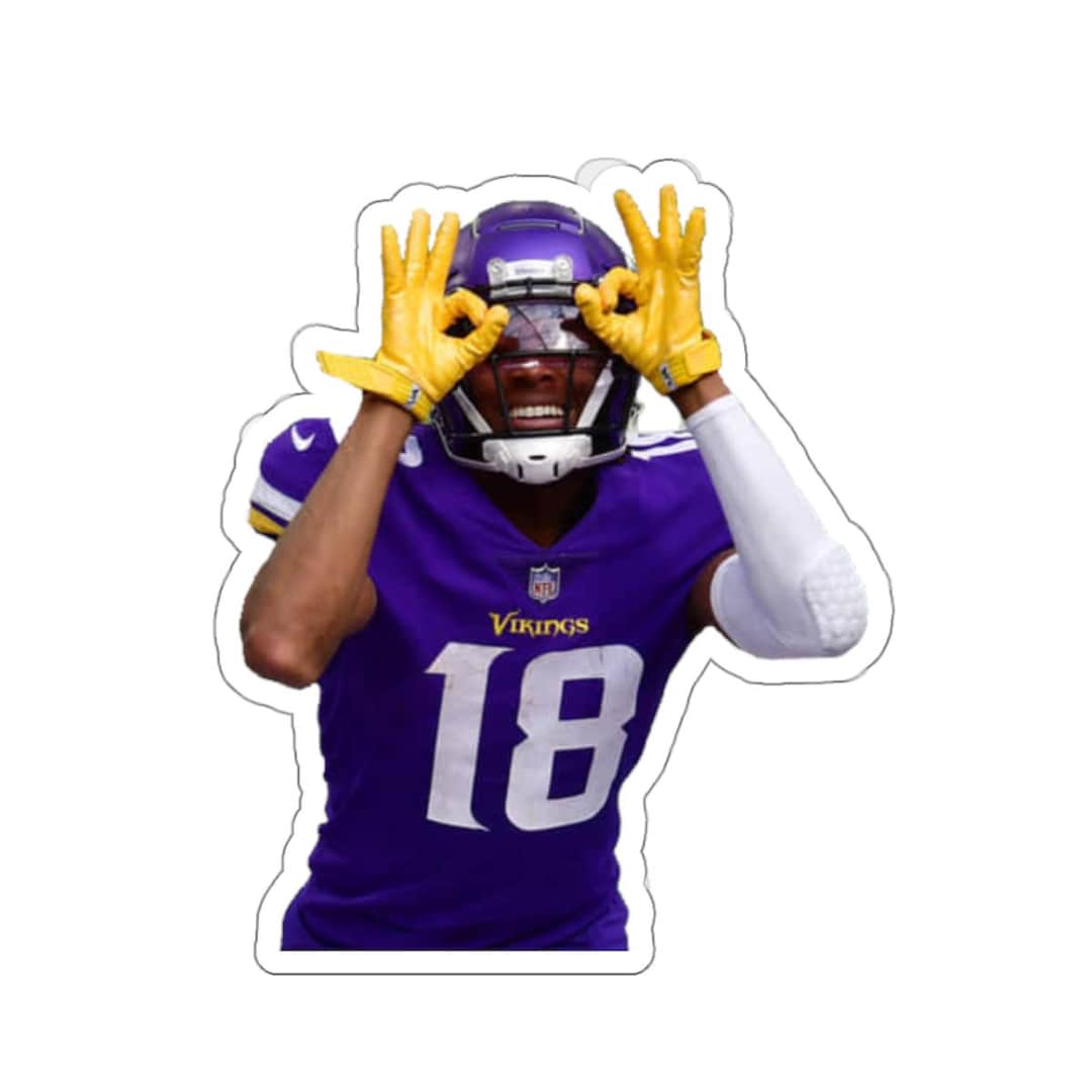 Justin Jefferson Griddy Sticker Minnesota Vikings Color Kiss-cut ...