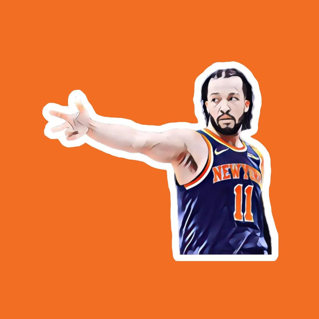 Jalen Brunson 3-point Celebration Sticker 2 | New York Knicks Color ...