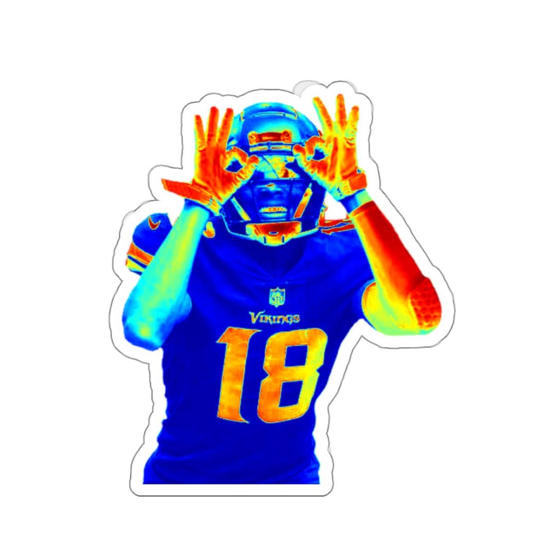 Justin Jefferson Griddy Sticker Minnesota Vikings Heatmap Color Kiss ...