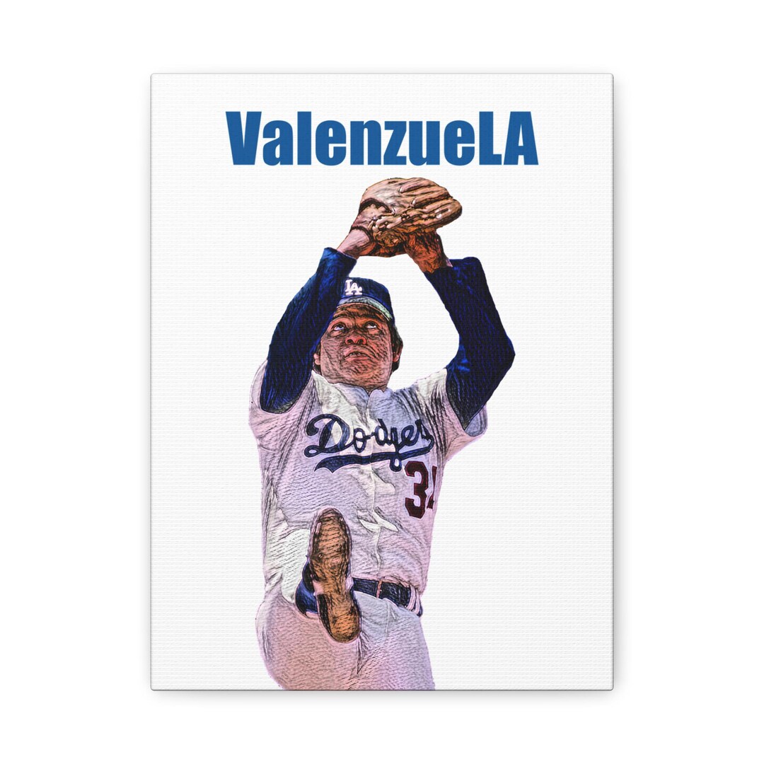 Fernando Valenzuela Canvas Color Scribble Matte Canvas, Stretched, 1.25 ...