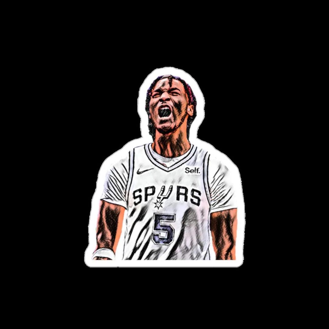 Stephon Castle Celebration Sticker | San Antonio Spurs Color Kiss-cut ...