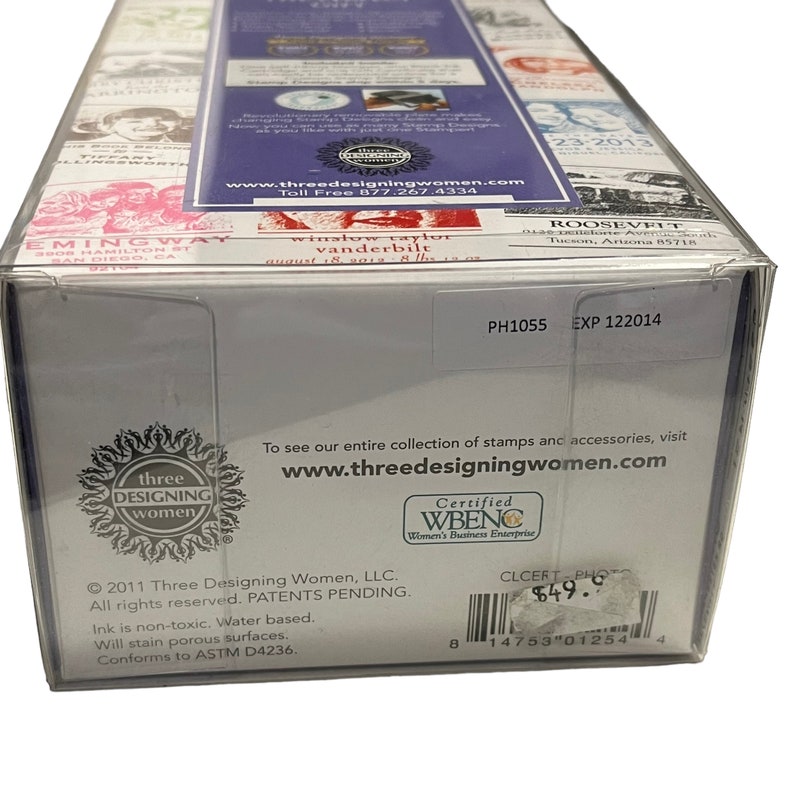 Three Designing Women Personalized Photo Stamp, Stamper, Black Ink ...