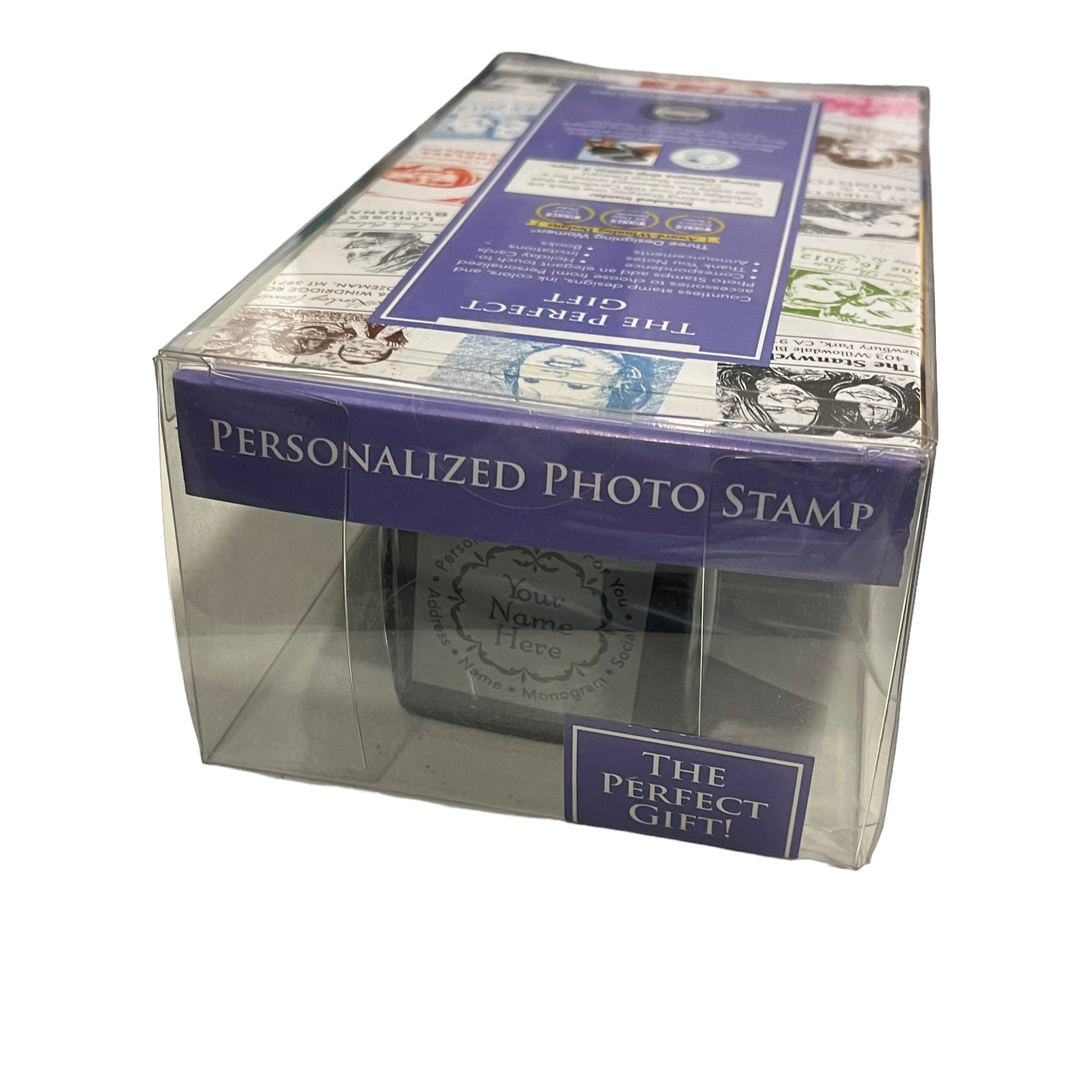 Three Designing Women Personalized Photo Stamp, Stamper, Black Ink ...