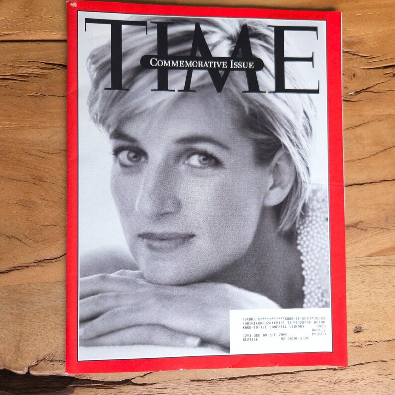 Princess Diana - Time Magazine- Commemorative Issue - 1997 - Etsy