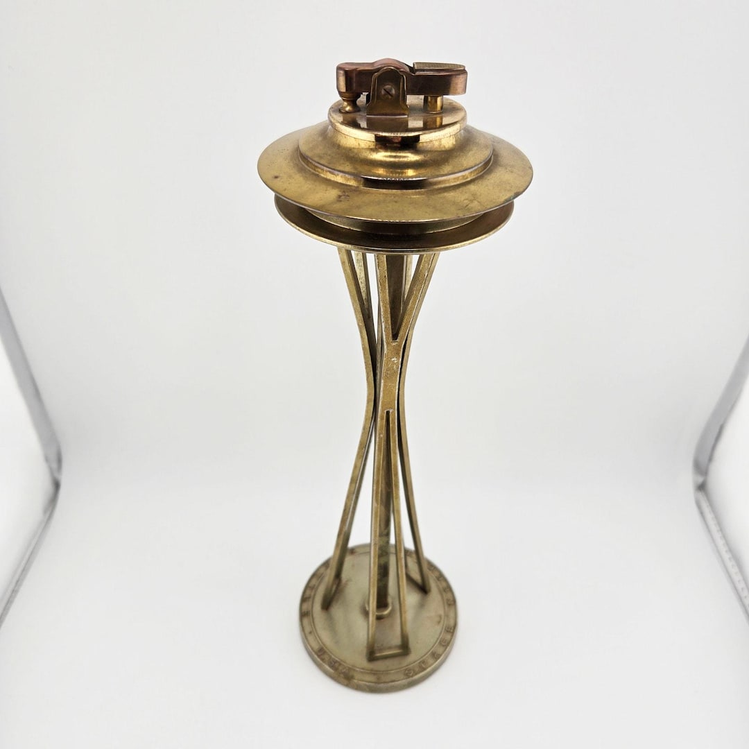 Seattle Space Needle Lighter - Vintage 1962 Worlds Fair - Gold Brass - Etsy