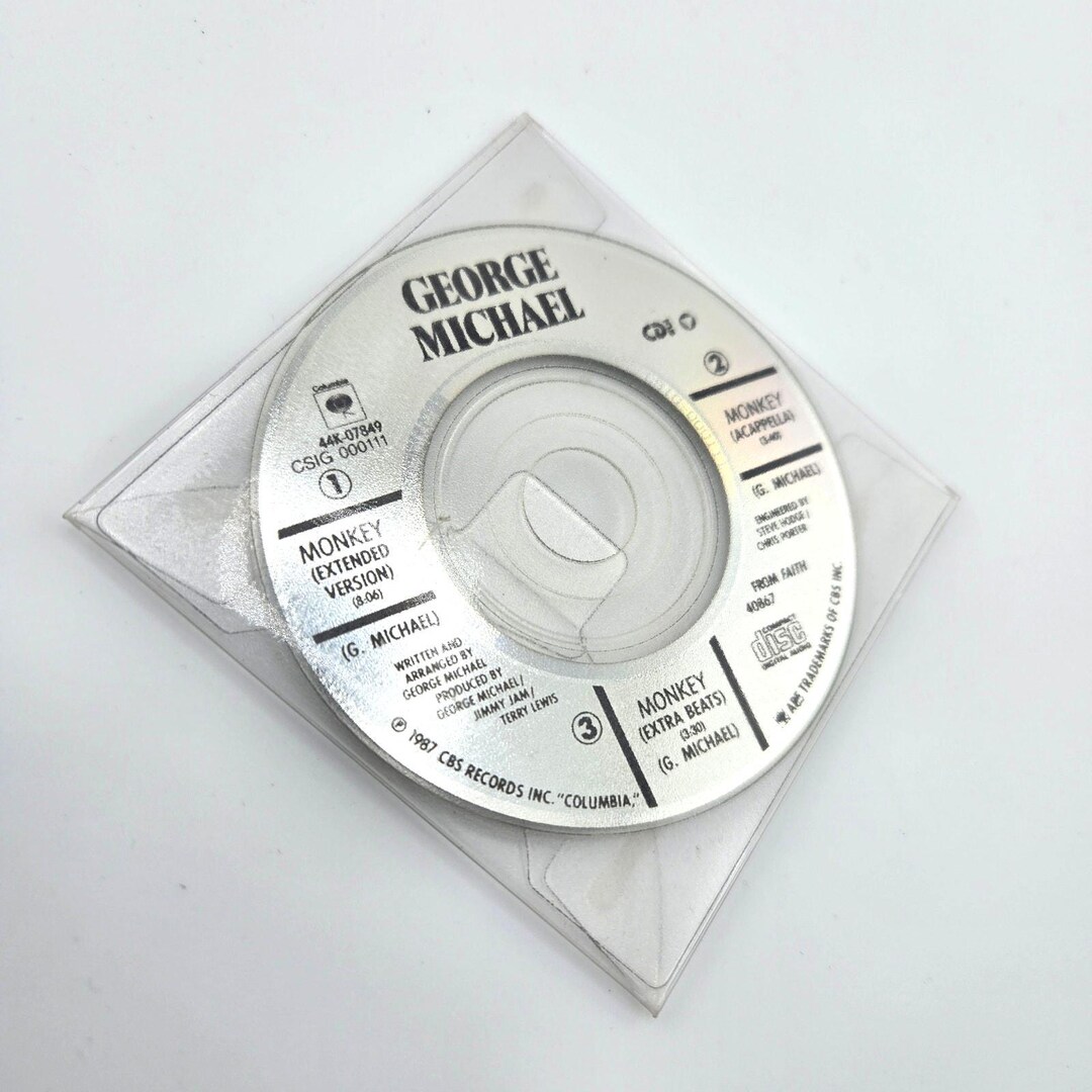 George Michael Rare 3" CD - Monkey - Original 1987 US Promo - Vintage ...