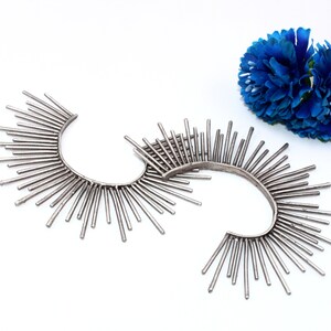 Rising Sun Ear Cuff 22kt Gold, Silver, Black Rhodium & Rose Gold Plated ...