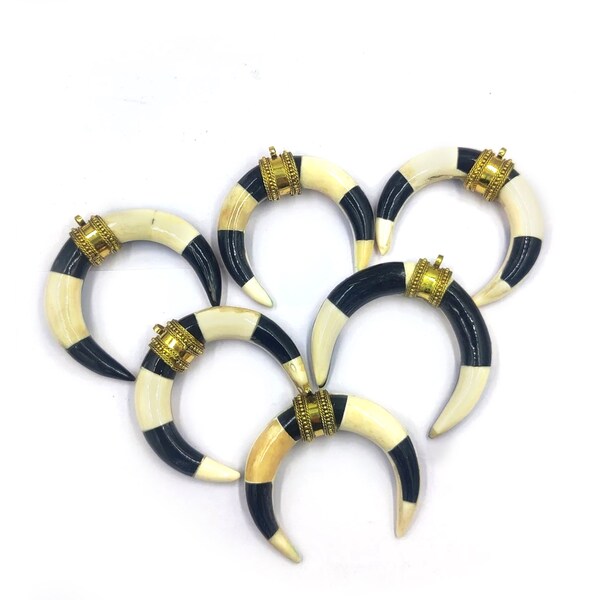 White Bone Horn - Etsy