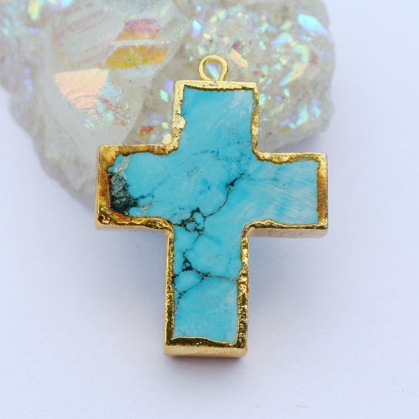 Turquoise Cross - Etsy