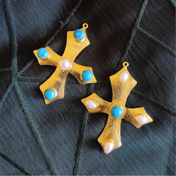 Gemstone Cross - Etsy