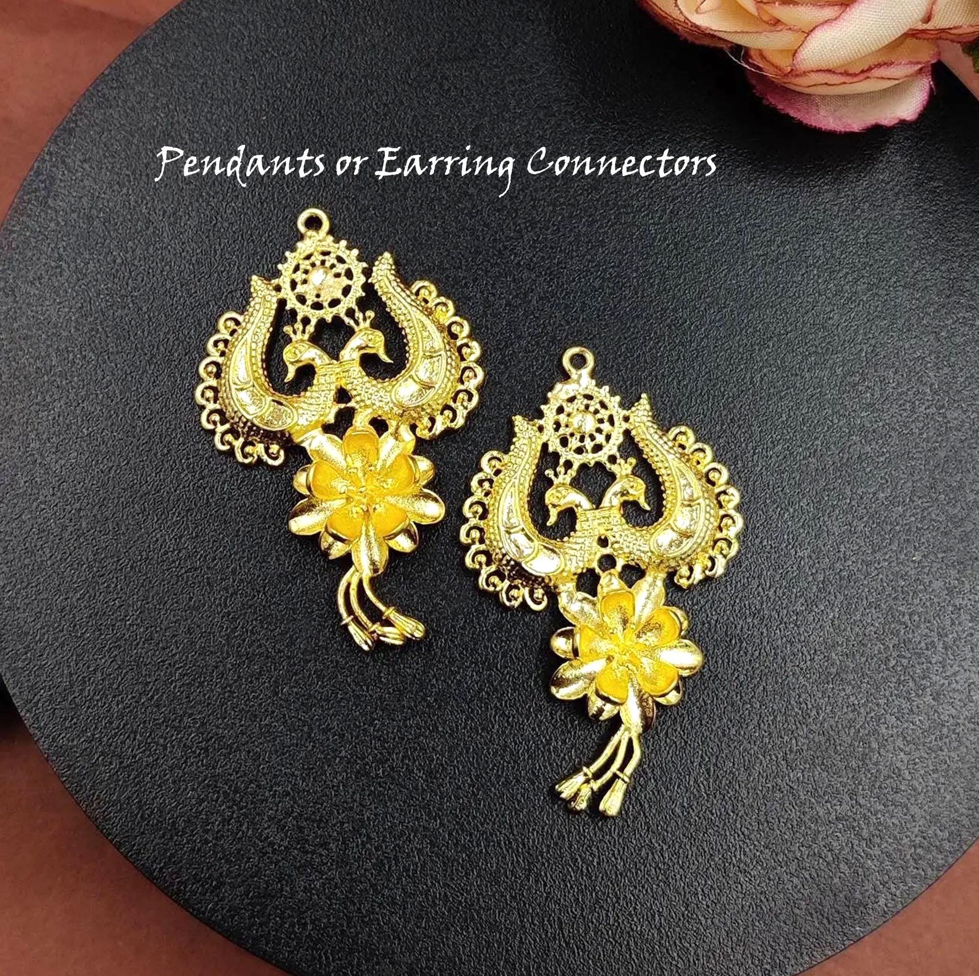 Design Gold Earrings Etsy UK