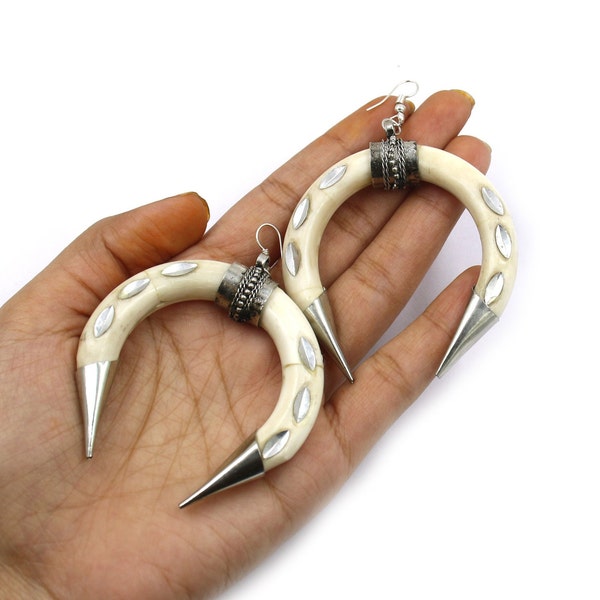 Bone Earrings - Etsy