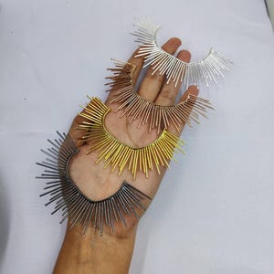 Rising Sun Ear Cuff | 22kt Gold, Silver, Black Rhodium & Rose Gold ...