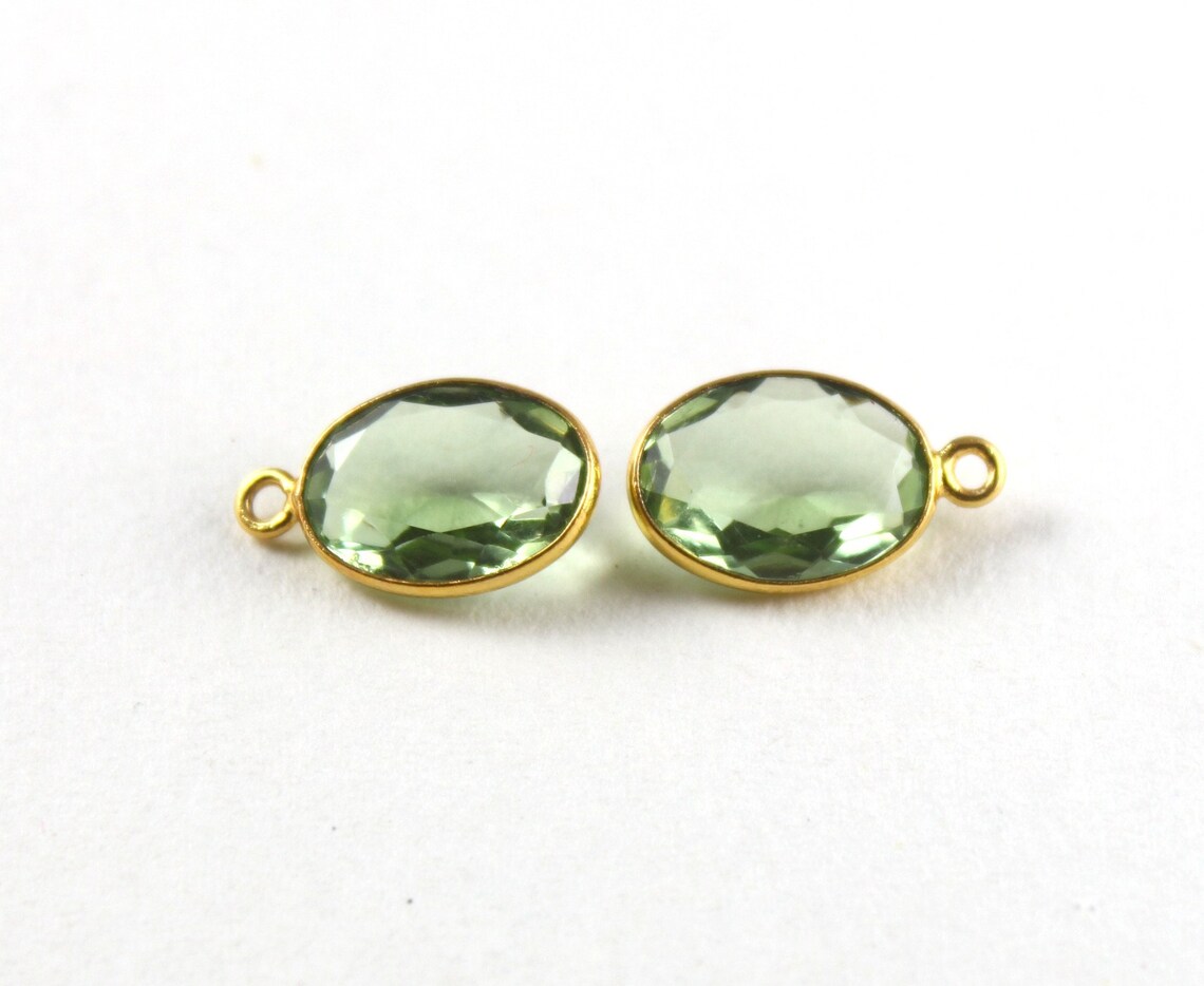 Bezel Set London Blue Chrome Green Gray Green Amethyst | Etsy