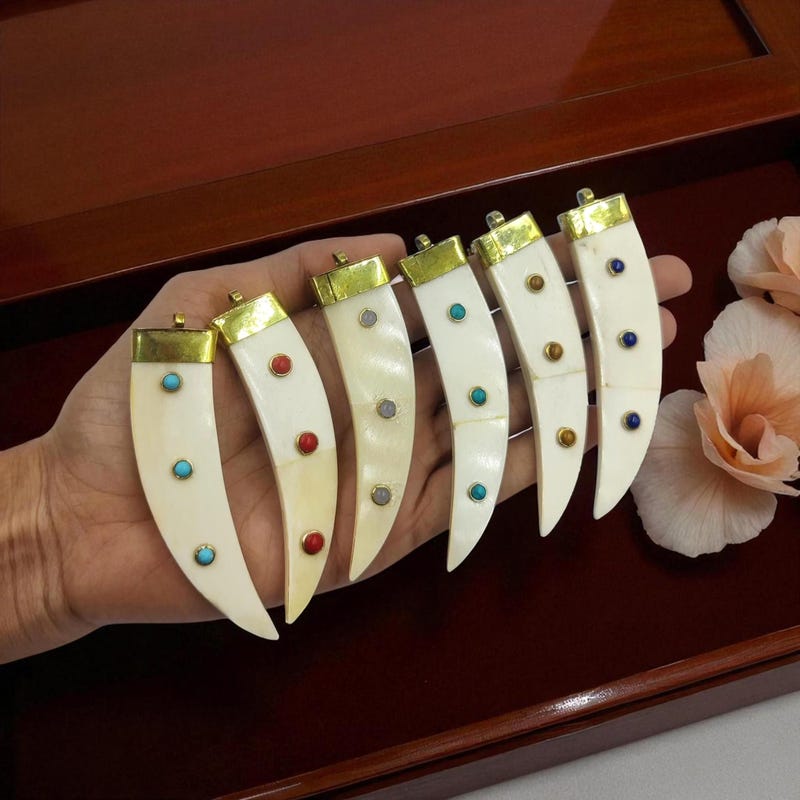 Lavender Bone Horn - Etsy