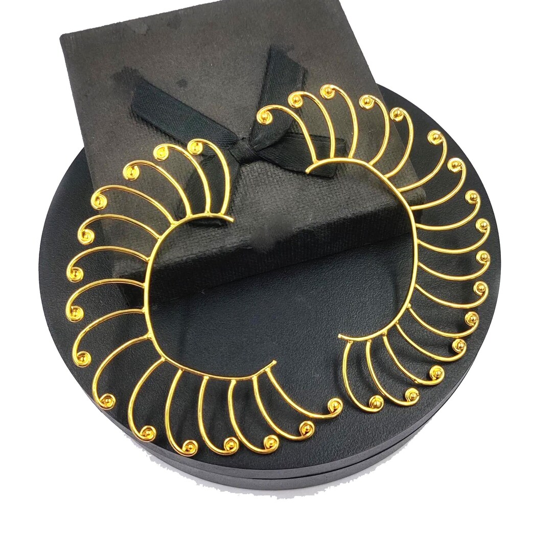 Designer Ear Cuff 22kt Gold Silver Black Rhodium & Rose Gold Plated ...