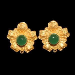 Multi Stone Stud Flower Connector Post Stud 25mm Matte Finish - Etsy