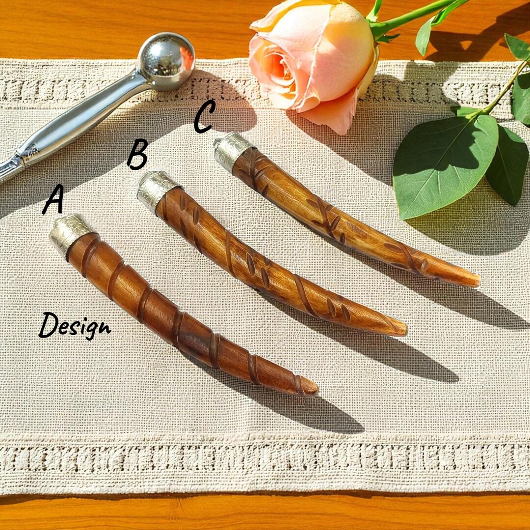 Hand-carved Brown Buffalo Bone Tusk Pendant | 90mm Natural Bone Tribal ...