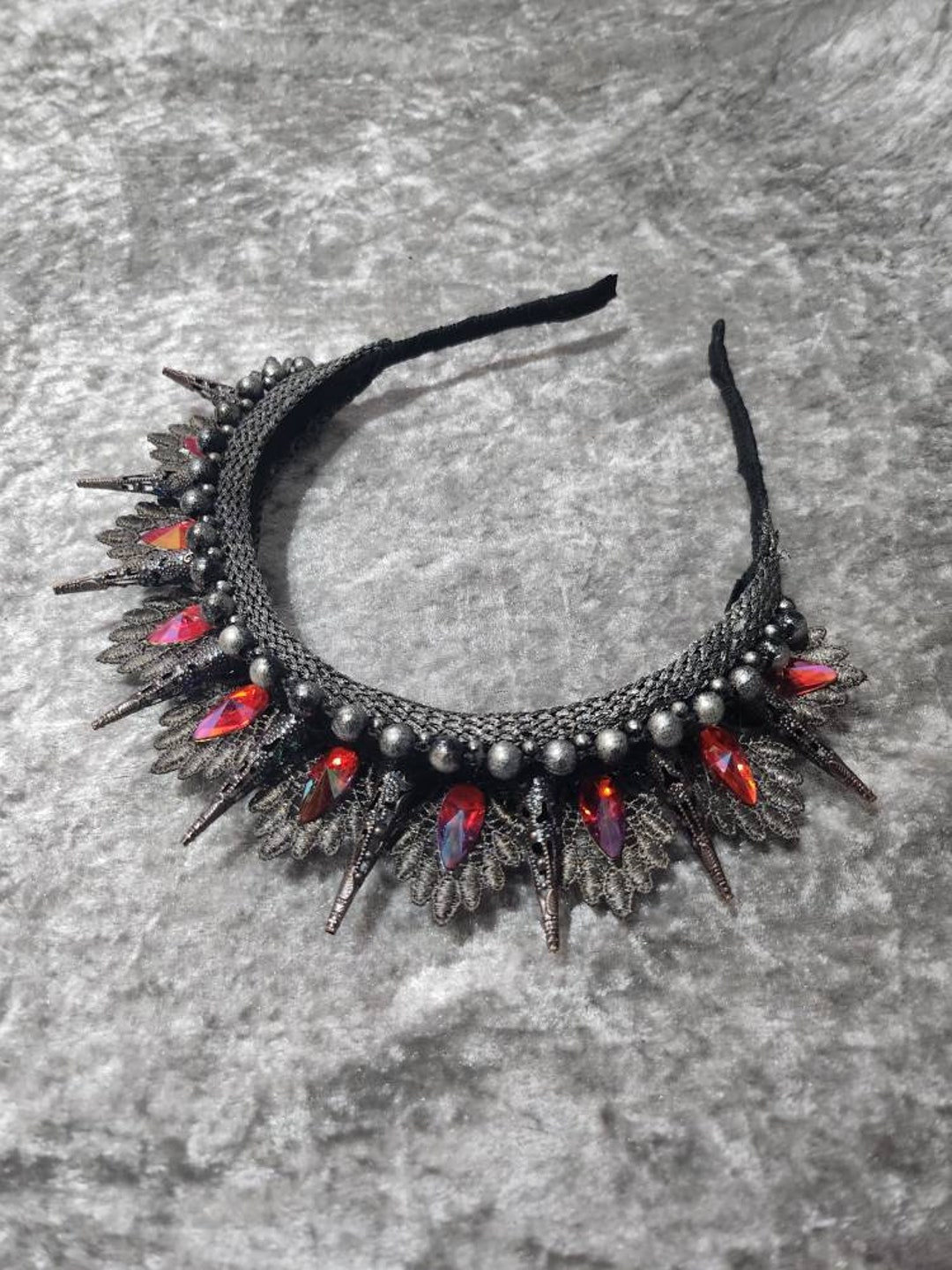Bronzed Queen Crown Headdress Headpiece Gothic - Etsy